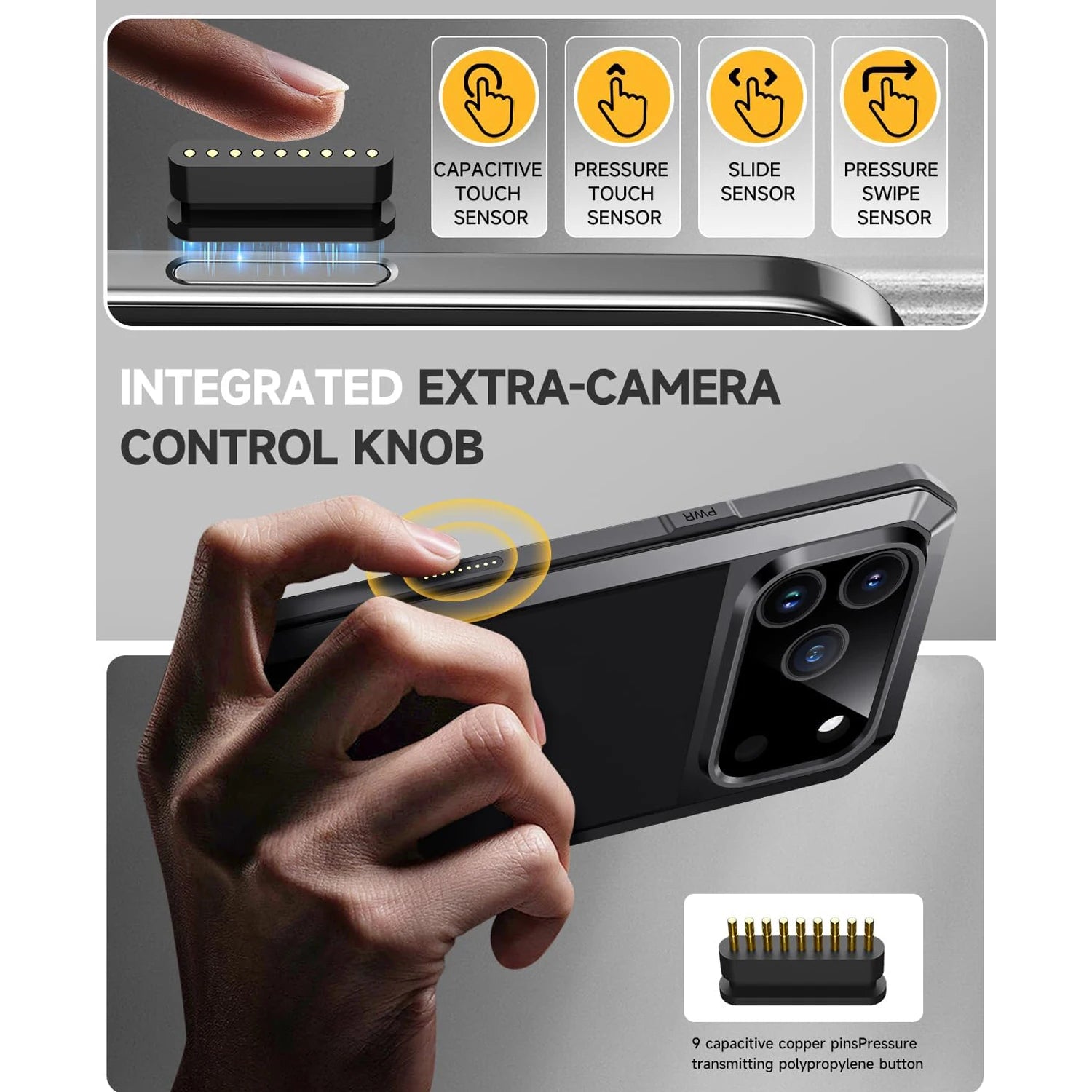 iPhone 17 series Metal Case, Built-in Glass Screen Protector – Cellsius ...